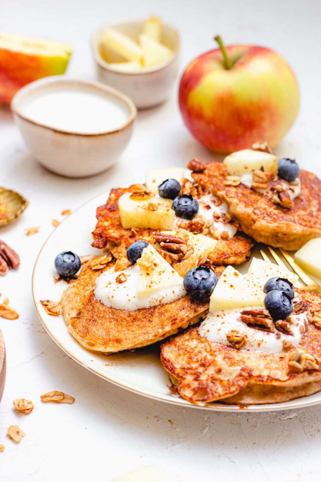 Gezonde appel kwark pannenkoeken - Food by Sann